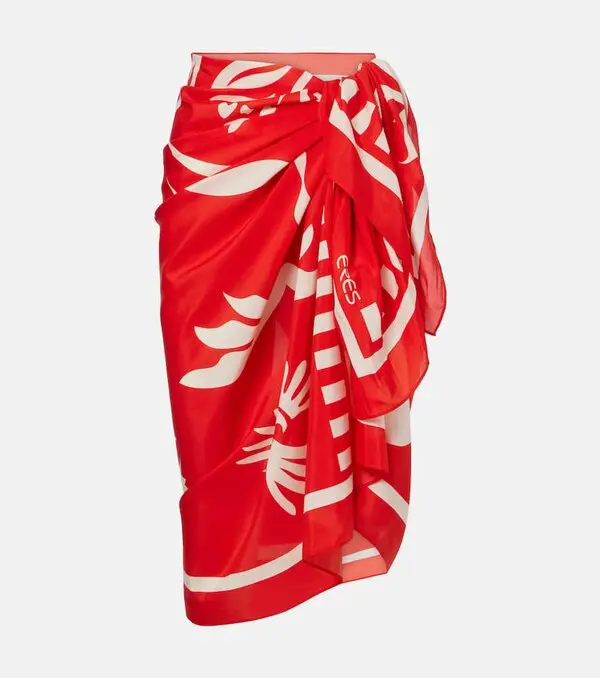 ERES Mandara Cotton And Silk Beach Cover-up - Orange