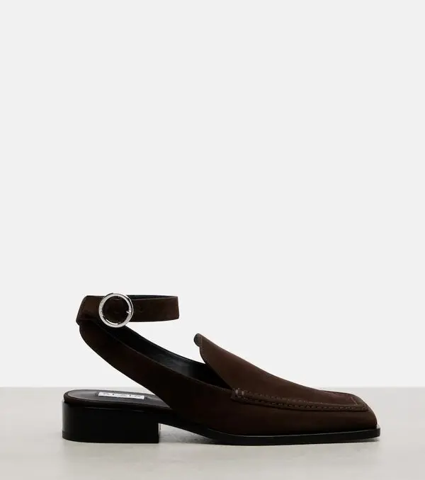 Alaïa Leather Flats - Brown