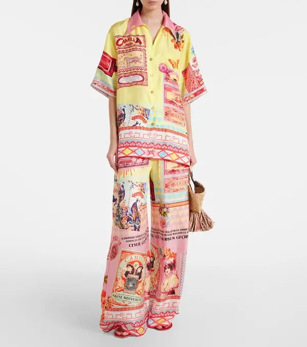 Camilla Collage Kingdom Silk Shirt
