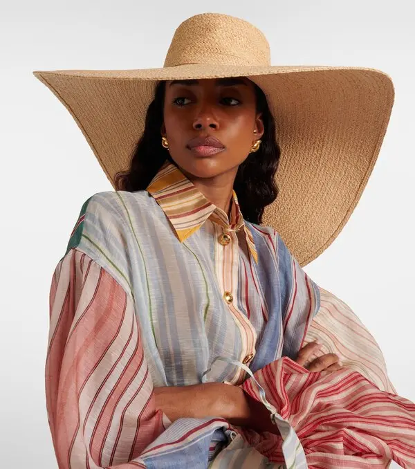 Zimmermann Raffia Sun Hat - Beige