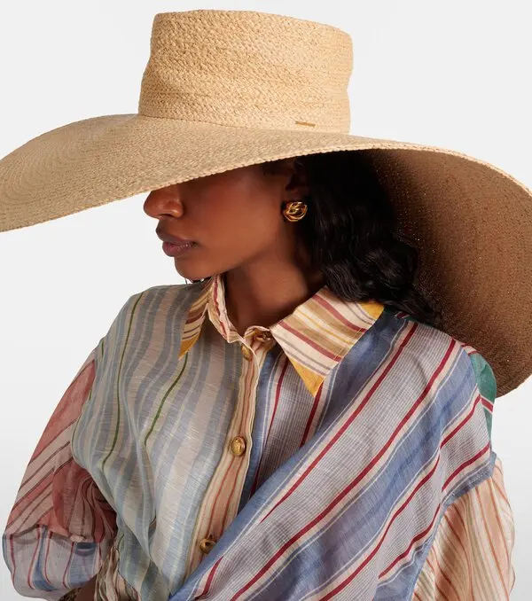 Zimmermann Raffia Sun Hat - Beige