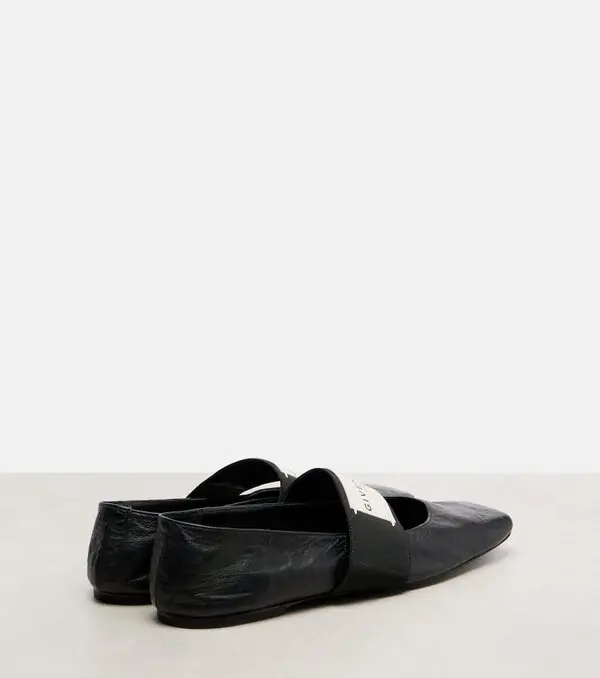 Givenchy Leather Ballet Flats - Black