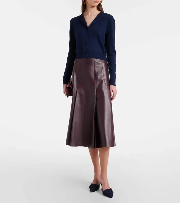 Carolina Herrera Cropped Wool Cardigan