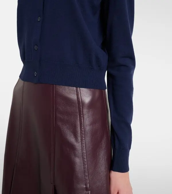 Carolina Herrera Cropped Wool Cardigan