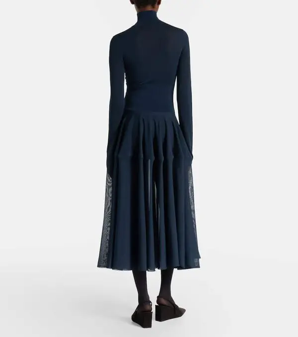Alaïa Sheer Midi Dress