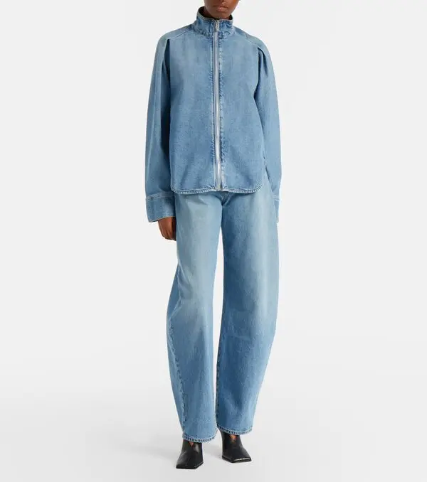 Alaïa Denim Blouson Jacket