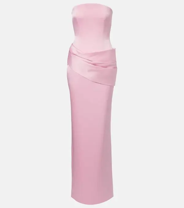 Alex Perry Draped Bustier Gown