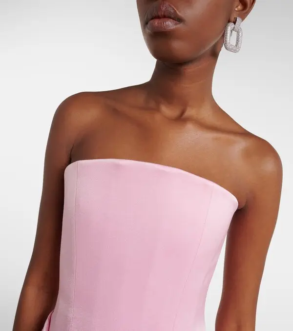 Alex Perry Draped Bustier Gown