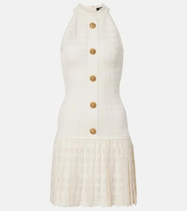 Balmain Checked Minidress
