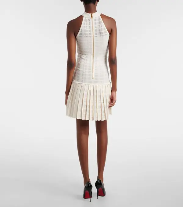 Balmain Checked Minidress