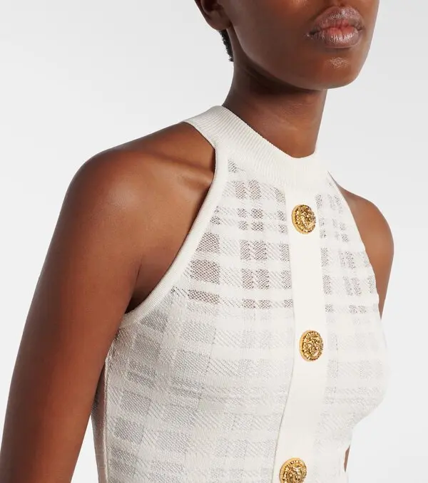 Balmain Checked Minidress