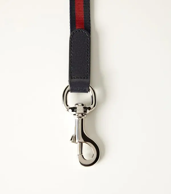 Gucci Web Stripe Dog Leash