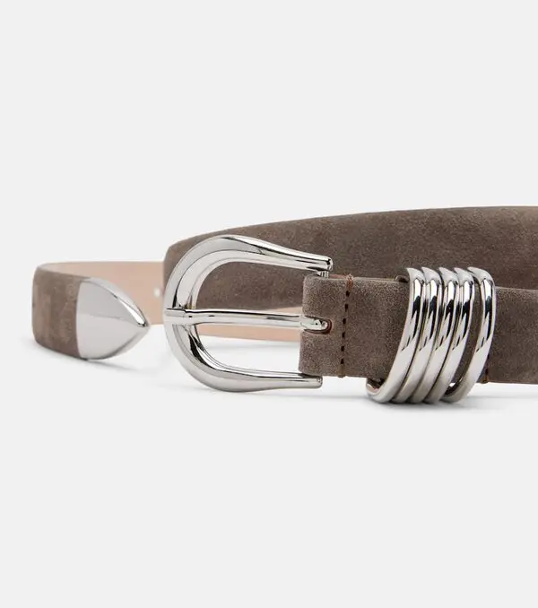 DEHANCHE Hollyhock Suede Belt - Grey