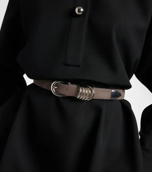DEHANCHE Hollyhock Suede Belt - Grey