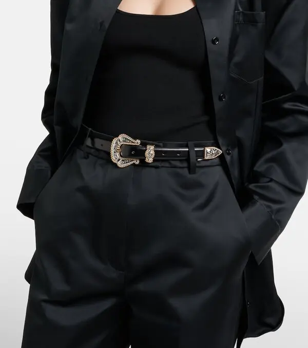 DEHANCHE Santo Leather Belt - Black
