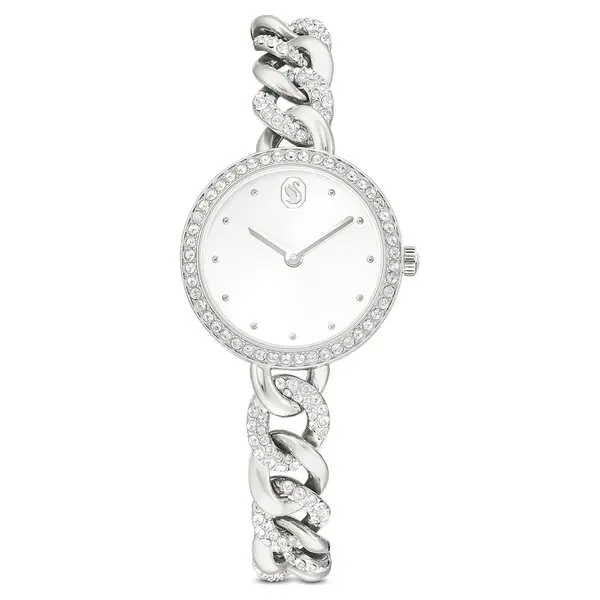 SWAROVSKI Cocktail Round Watch - Silver Tone