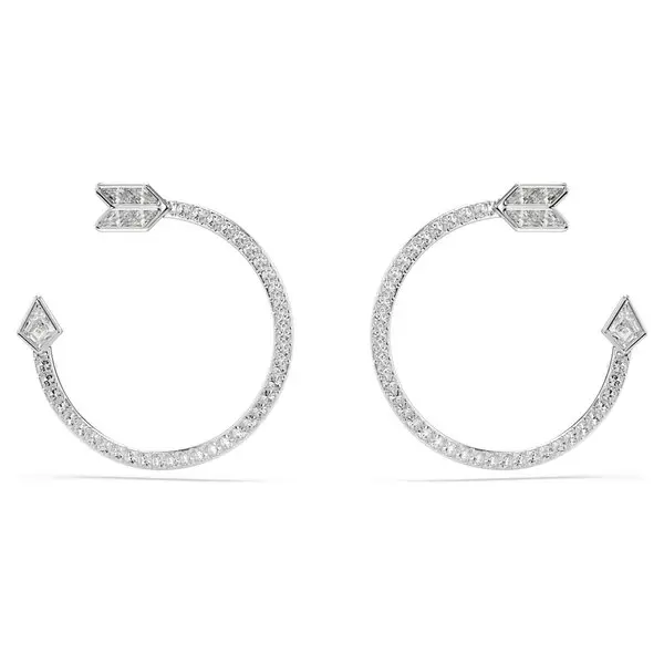 SWAROVSKI Idyllia Hoop Earrings - White