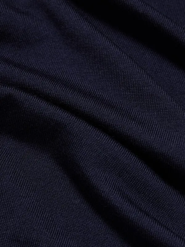 Nn07 Emerson 6605 Wool Polo Shirt - Blue