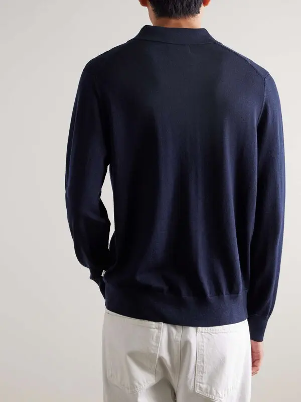 Nn07 Emerson 6605 Wool Polo Shirt