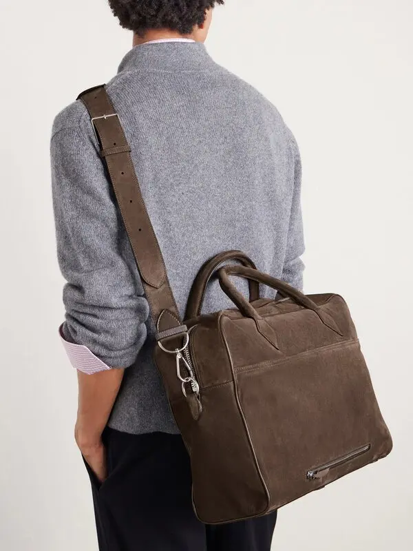 METIER Closer Suede Weekend Bag - Brown