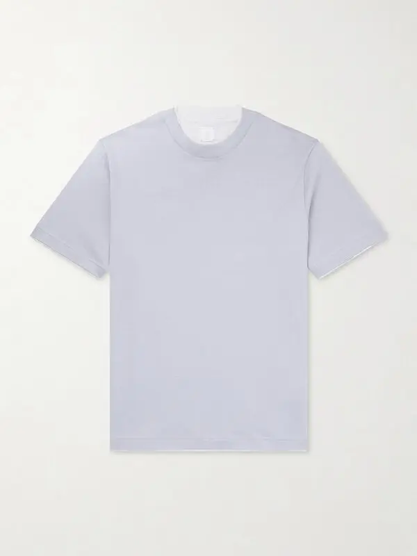 Eleventy Cotton-jersey T-shirt - Gray