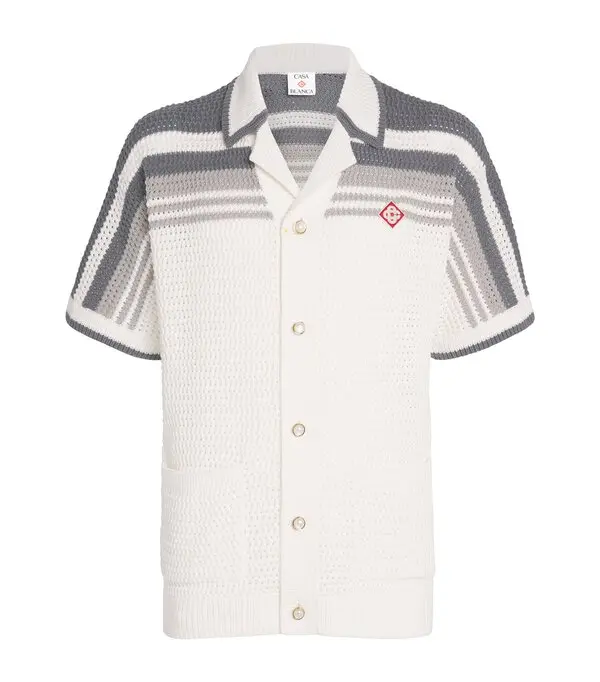 Casablanca Crochet Tennis Shirt