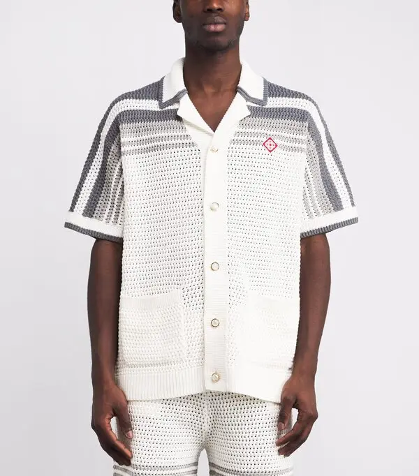 Casablanca Crochet Tennis Shirt