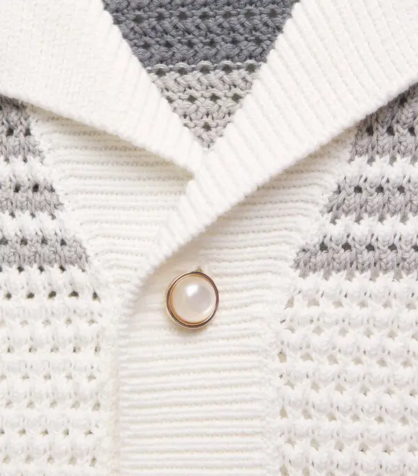Casablanca Crochet Tennis Shirt