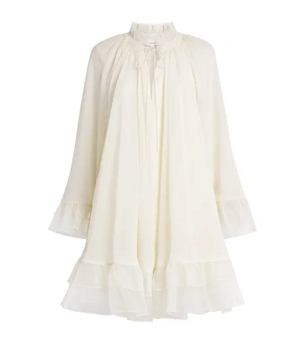 Cinq À Sept Clairette Ruffle Midi Dress