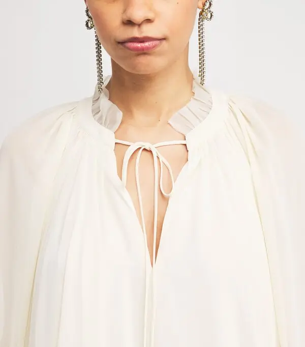 Cinq À Sept Clairette Ruffle Midi Dress