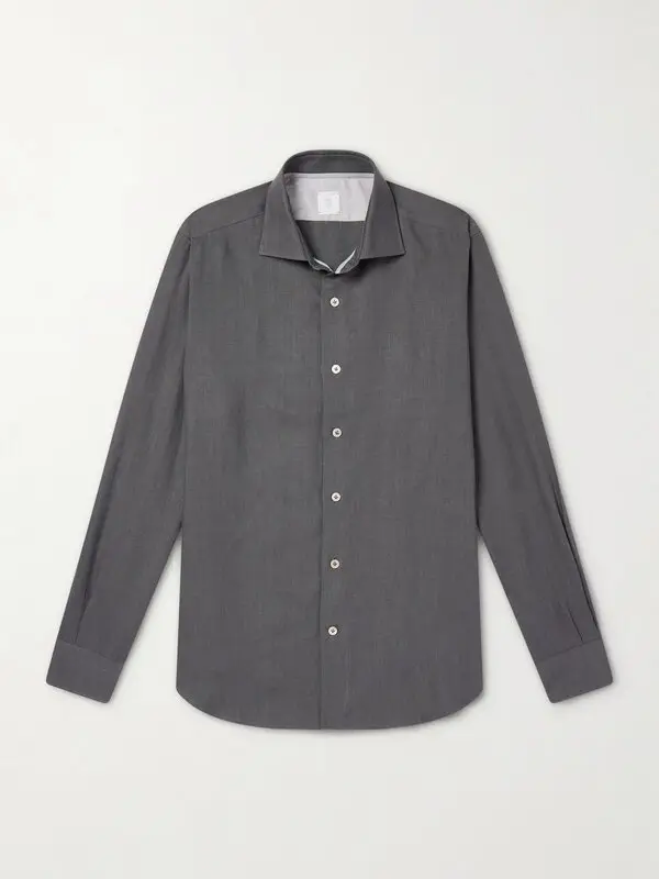 Eleventy Linen Shirt - Gray