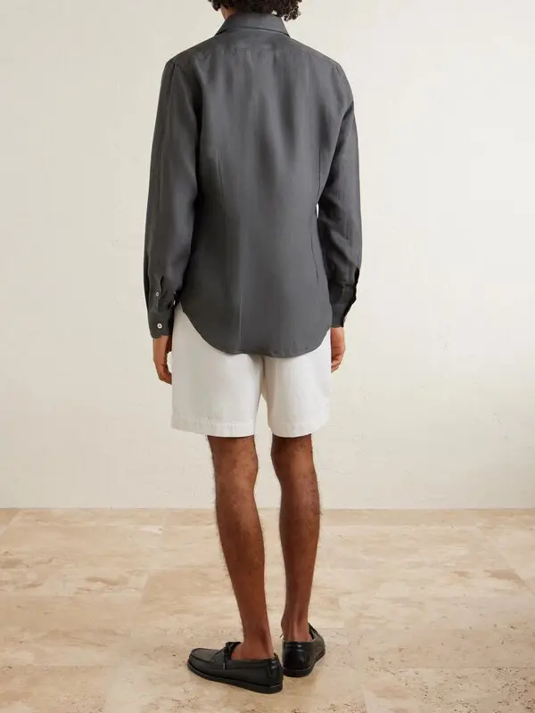 Eleventy Linen Shirt - Gray