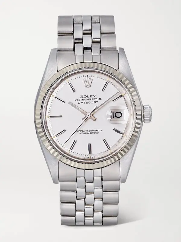 WIND VINTAGE Datejust 36mm Stainless Steel Watch - White