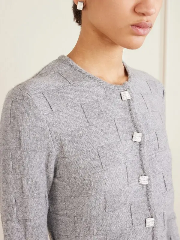 Tove Uma Cashmere Cardigan - Gray