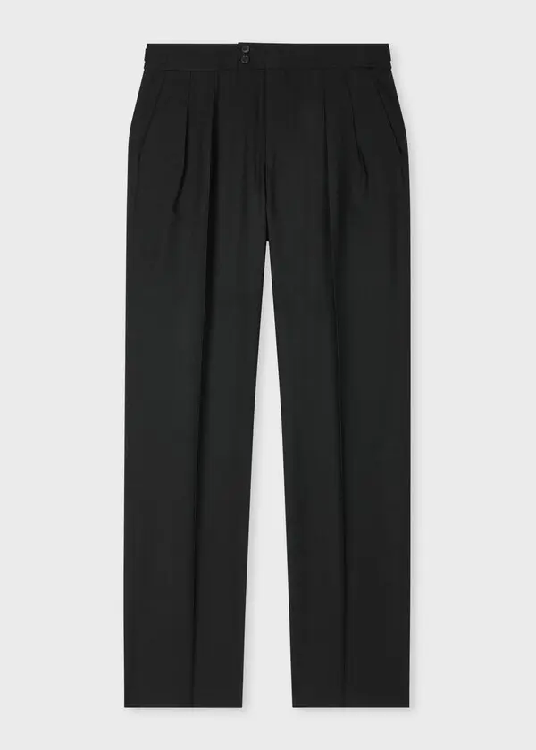 Paul Smith Two-ply Hopsack Wool Pleat Front Trousers