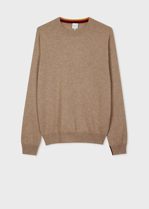 Paul Smith Oatmeal Cashmere Crew Neck Sweater
