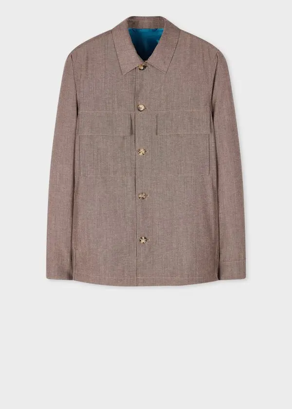 Paul Smith Light Wool-cotton Blend Overshirt