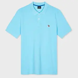 Paul Smith Bright Zebra Logo Polo Shirt - Blue