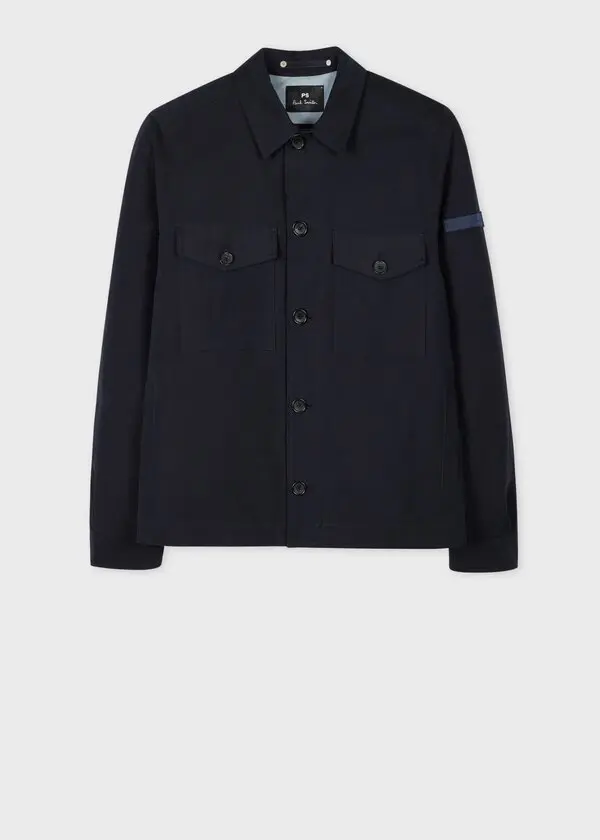 Paul Smith Navy Cotton-nylon Overshirt