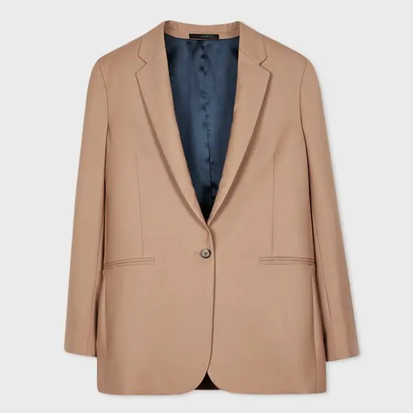 Paul Smith Taupe Wool Travel Blazer