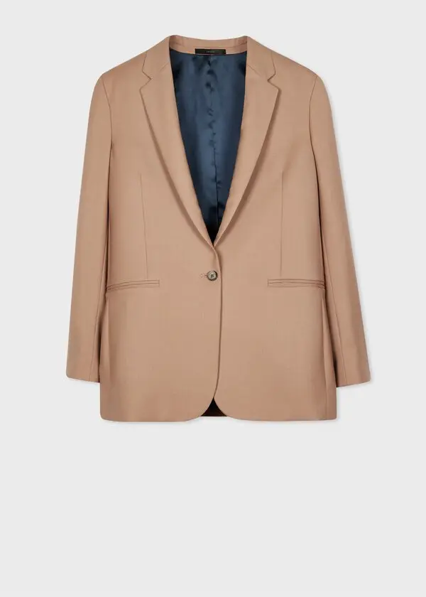 Paul Smith Taupe Wool Travel Blazer