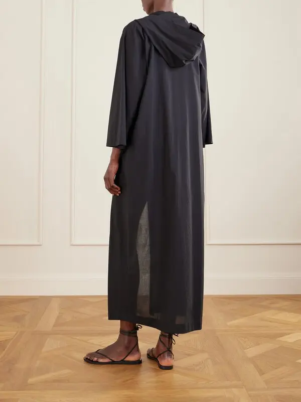 Lisa Marie Fernandez Hooded Cotton-voile Kaftan