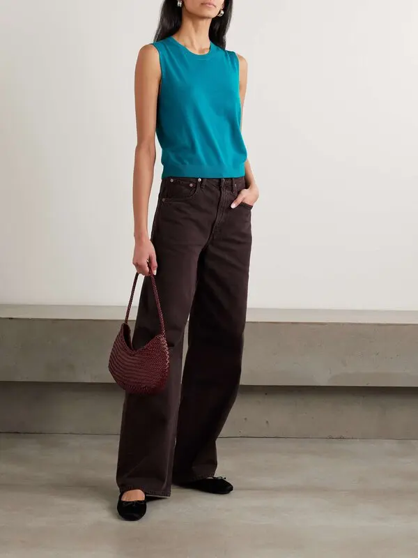 LESET James Merino Wool Tank - Turquoise