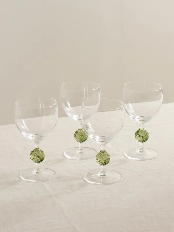 CABANA Demetra Set Of Four Wine Glasses - Neutrals