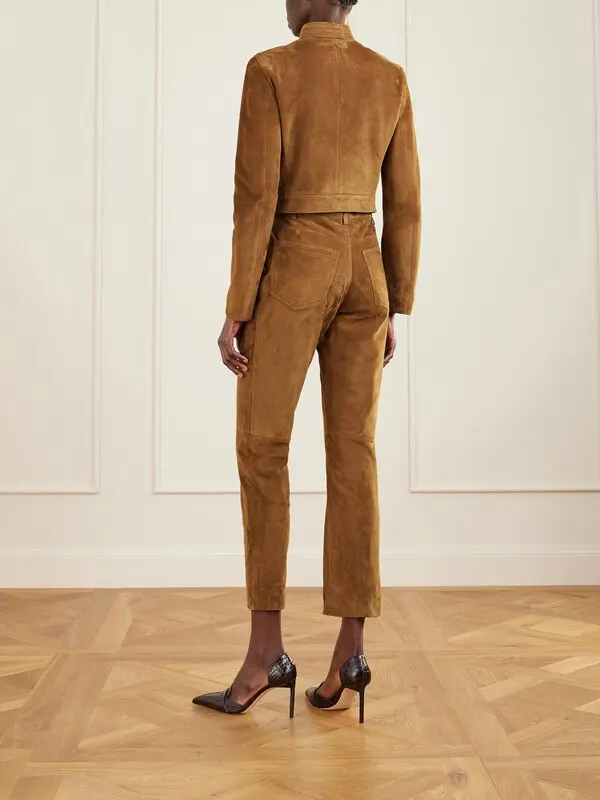 TOM FORD Cropped Suede Jacket