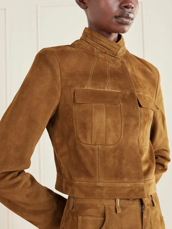 TOM FORD Cropped Suede Jacket