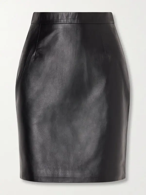 Altuzarra Hank Leather Mini Skirt