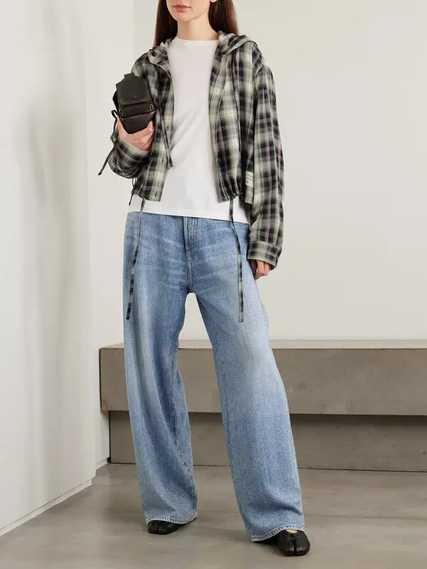 Acne Studios Hooded Checked Shirt - Multi