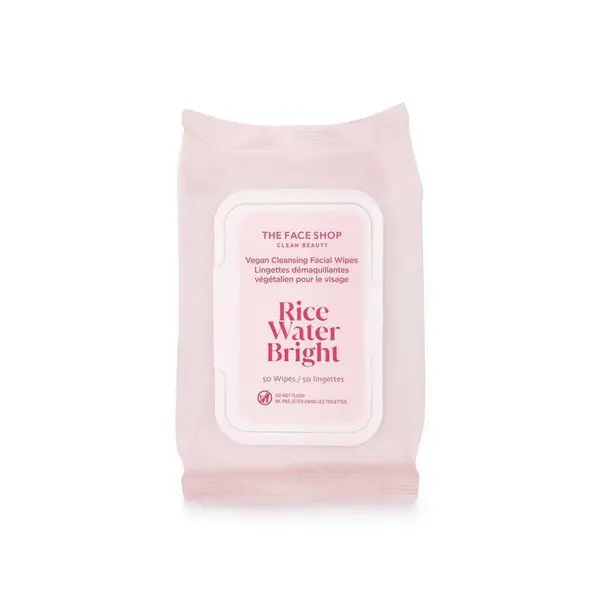 THE FACE SHOP Rice Water Bright Cleansing Facial Wipes - One-color