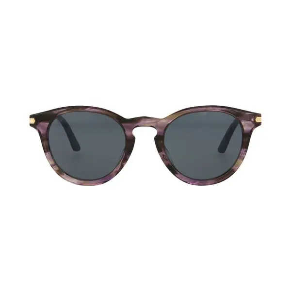 CARTIER C De Round Sunglasses - Purple